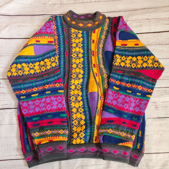 COOGI | Sweaters | Vintage Coogi Australia 9s 3d Knit Textured Purewool ...